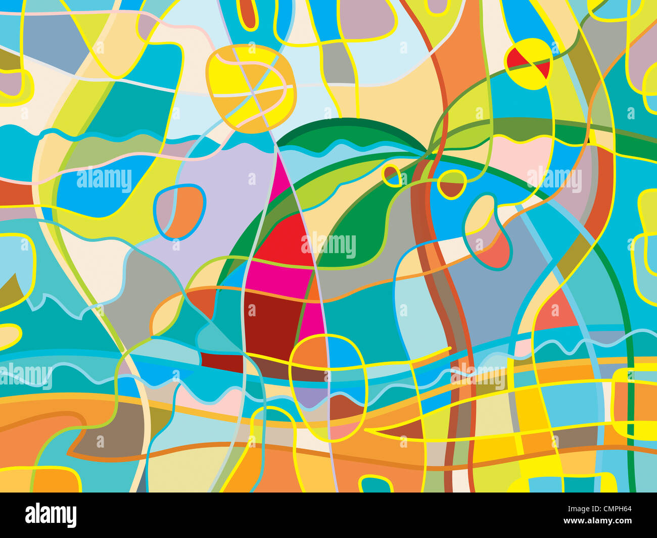 Abstract Beach. Bright color background illustration Stock Photo - Alamy