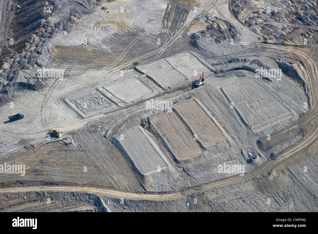 Aerial of Faro mine, Yukon Stock Photo - Alamy