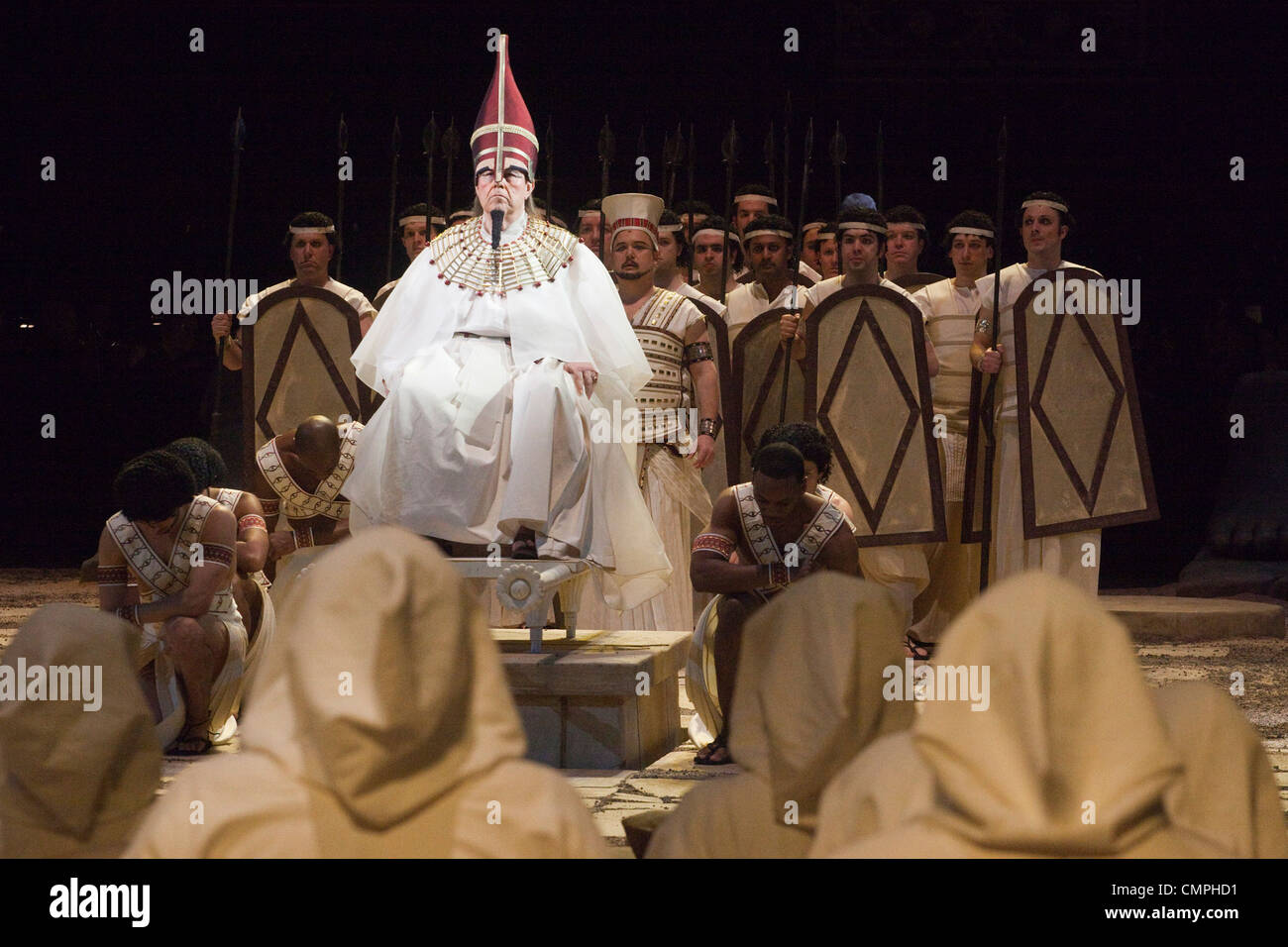 Performance of Giuseppe Verdi's opera Aida at the Royal Albert Hall ...
