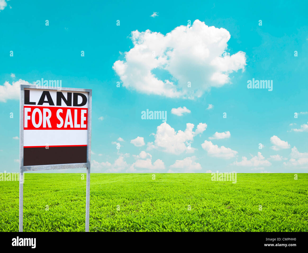 Billboard advertising land sale sign hi-res stock photography and ...