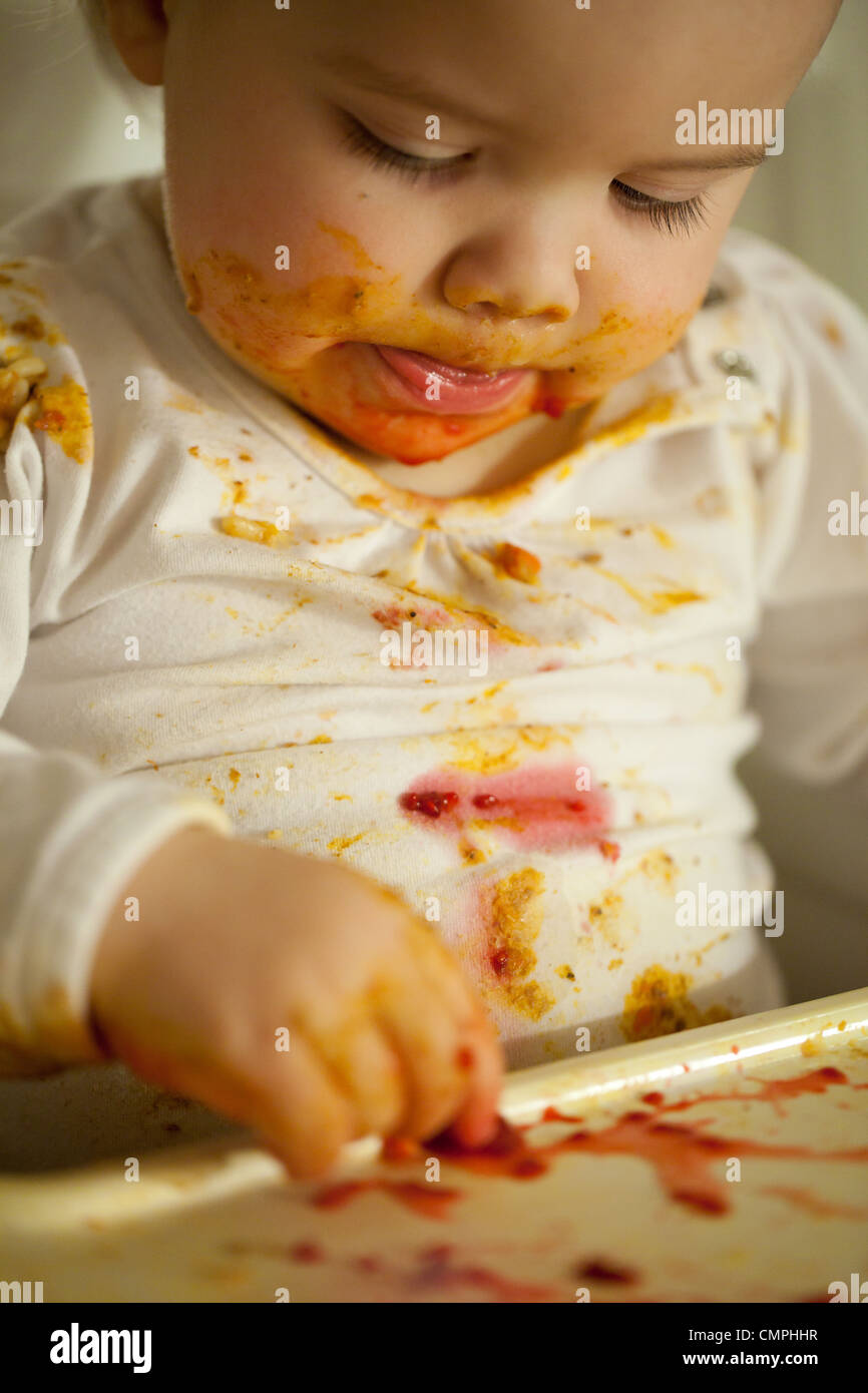 Child no eating dinner hi-res stock photography and images - Alamy