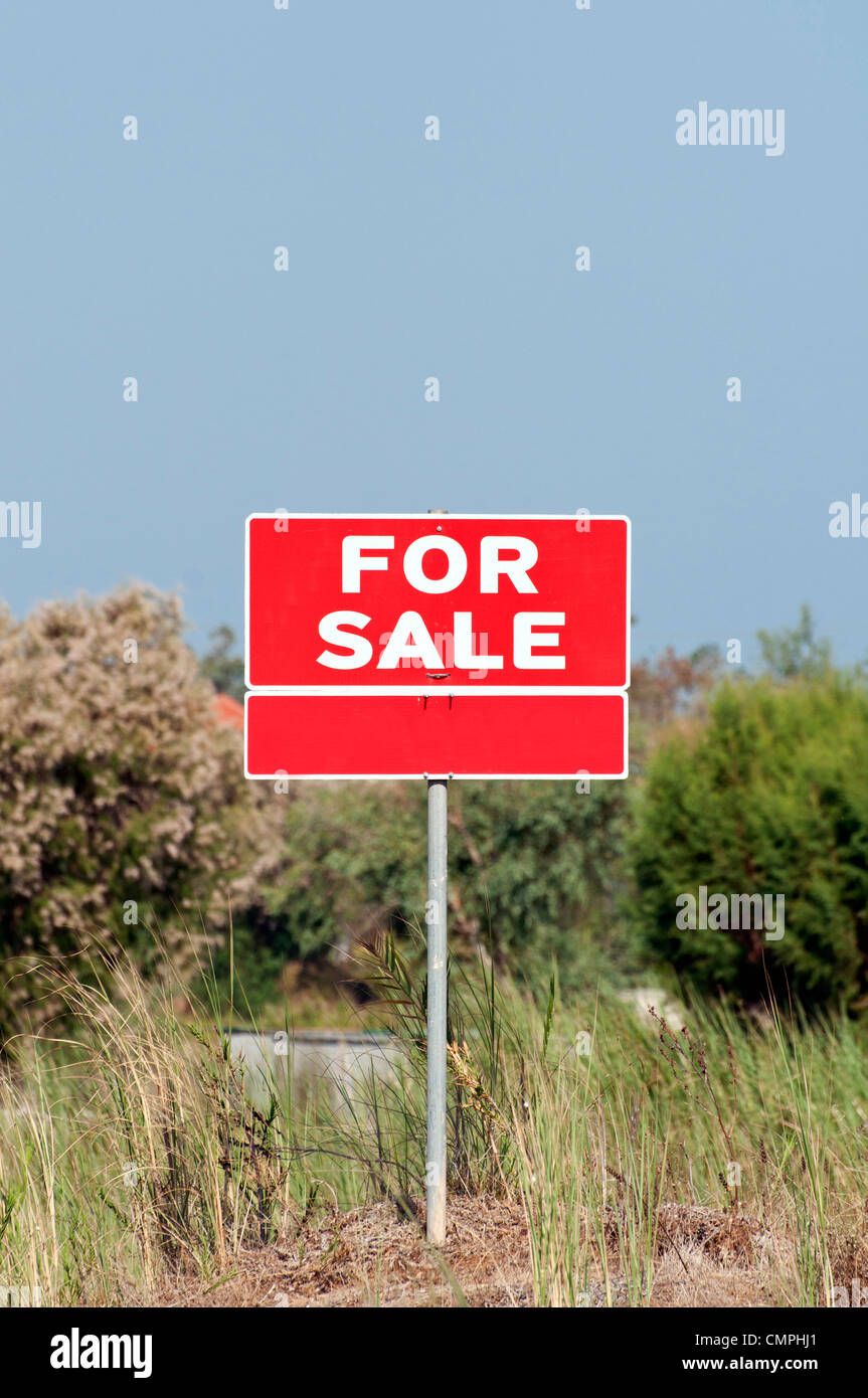 Lot for sale - real estate concept Stock Photo - Alamy