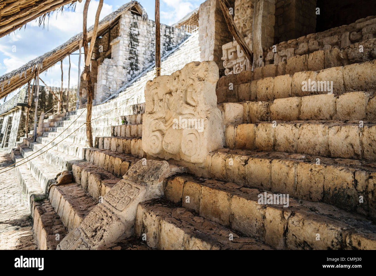 Maya stair decoration hi-res stock photography and images - Alamy