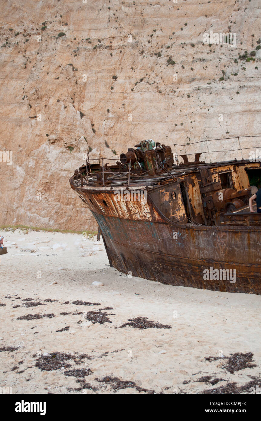 Famous shipwreck at Navagio beach Stock Photo - Alamy
