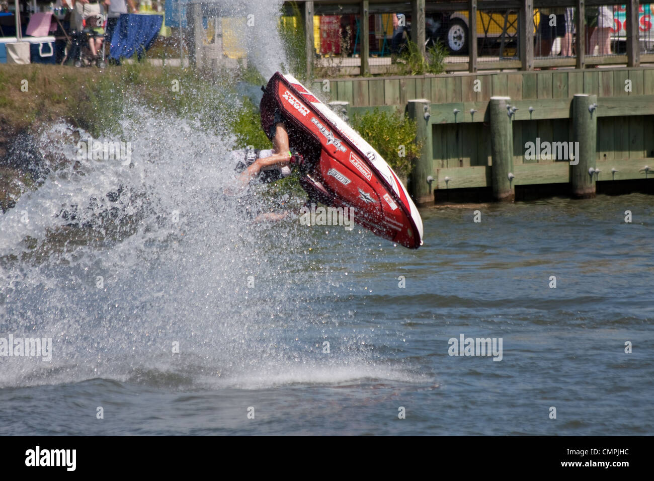 Jet ski stunt demonstration at Market Commons in Myrtle Beach South ...
