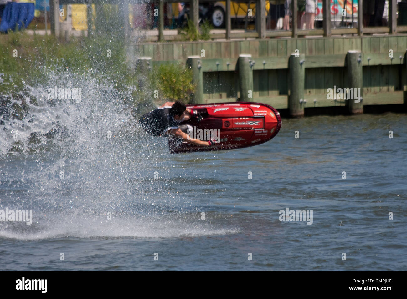 Jet ski stunt demonstration at Market Commons in Myrtle Beach South ...