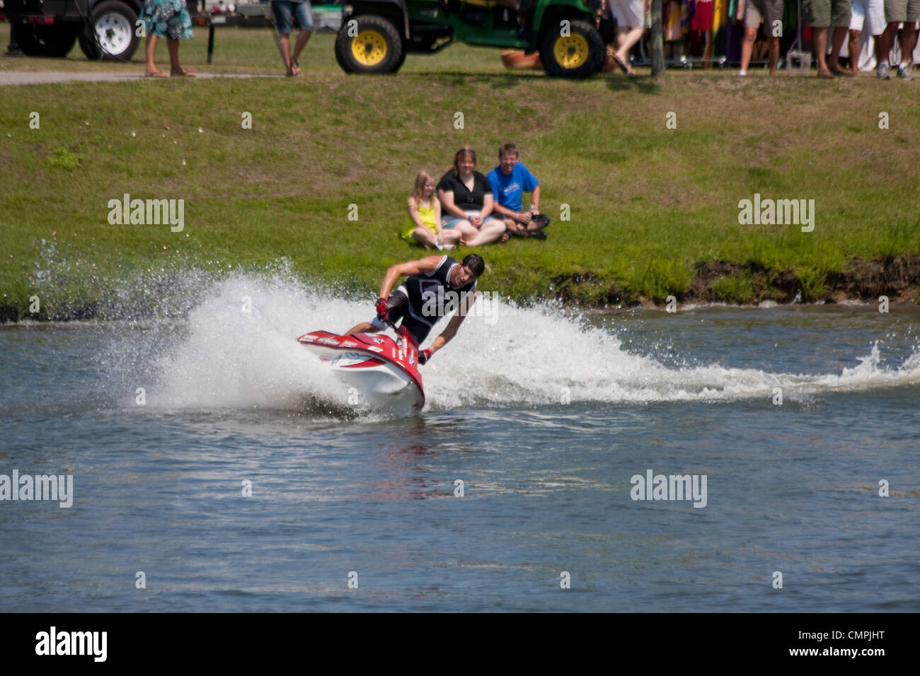 Jet ski stunt demonstration at Market Commons in Myrtle Beach South ...
