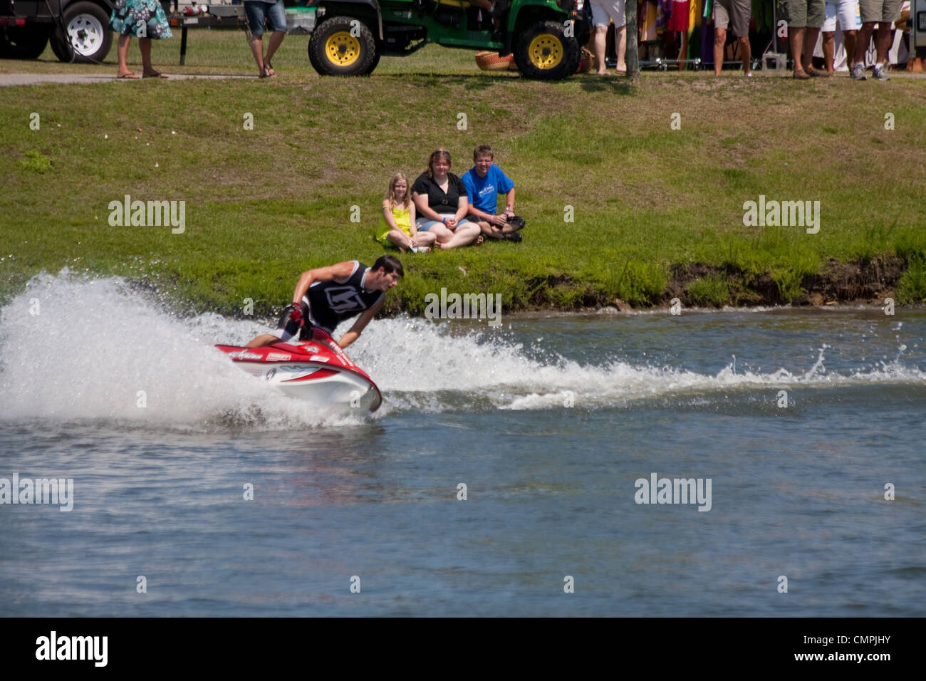Jet ski stunt demonstration at Market Commons in Myrtle Beach South ...