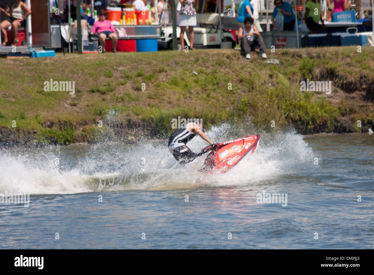 Jet ski stunt demonstration at Market Commons in Myrtle Beach South ...
