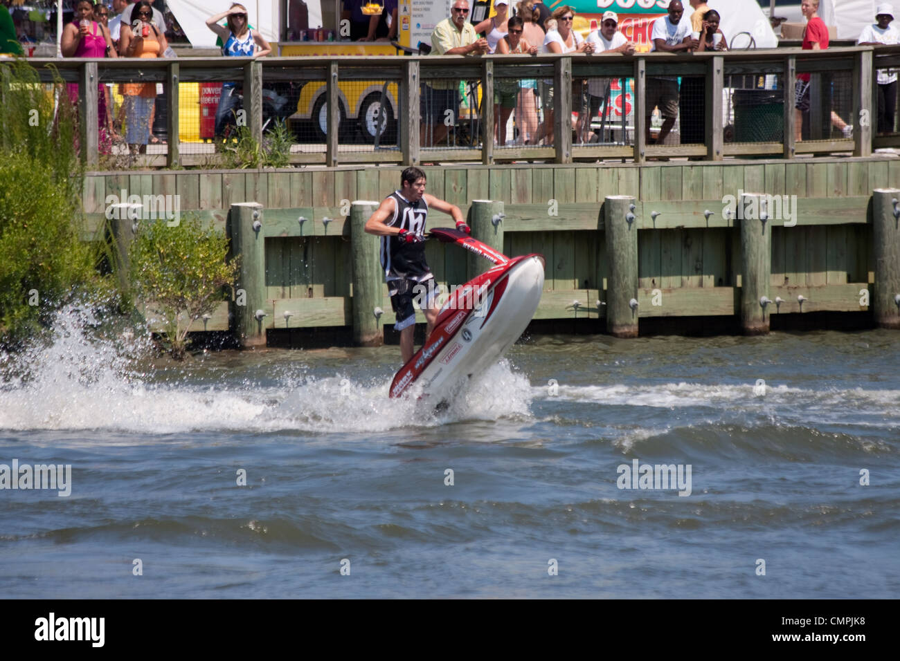 Jet ski stunt demonstration at Market Commons in Myrtle Beach South ...