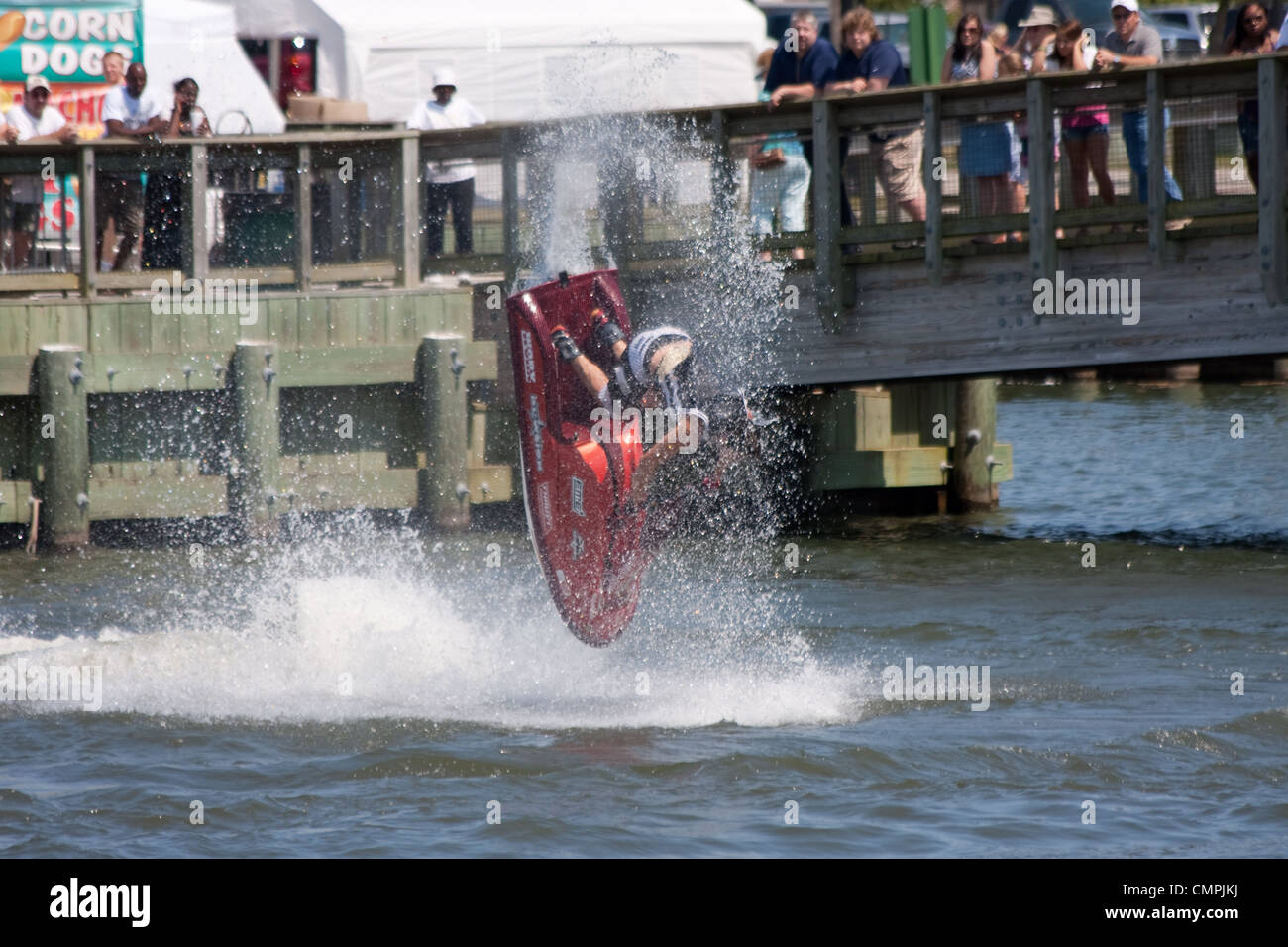 Jet ski stunt demonstration at Market Commons in Myrtle Beach South ...
