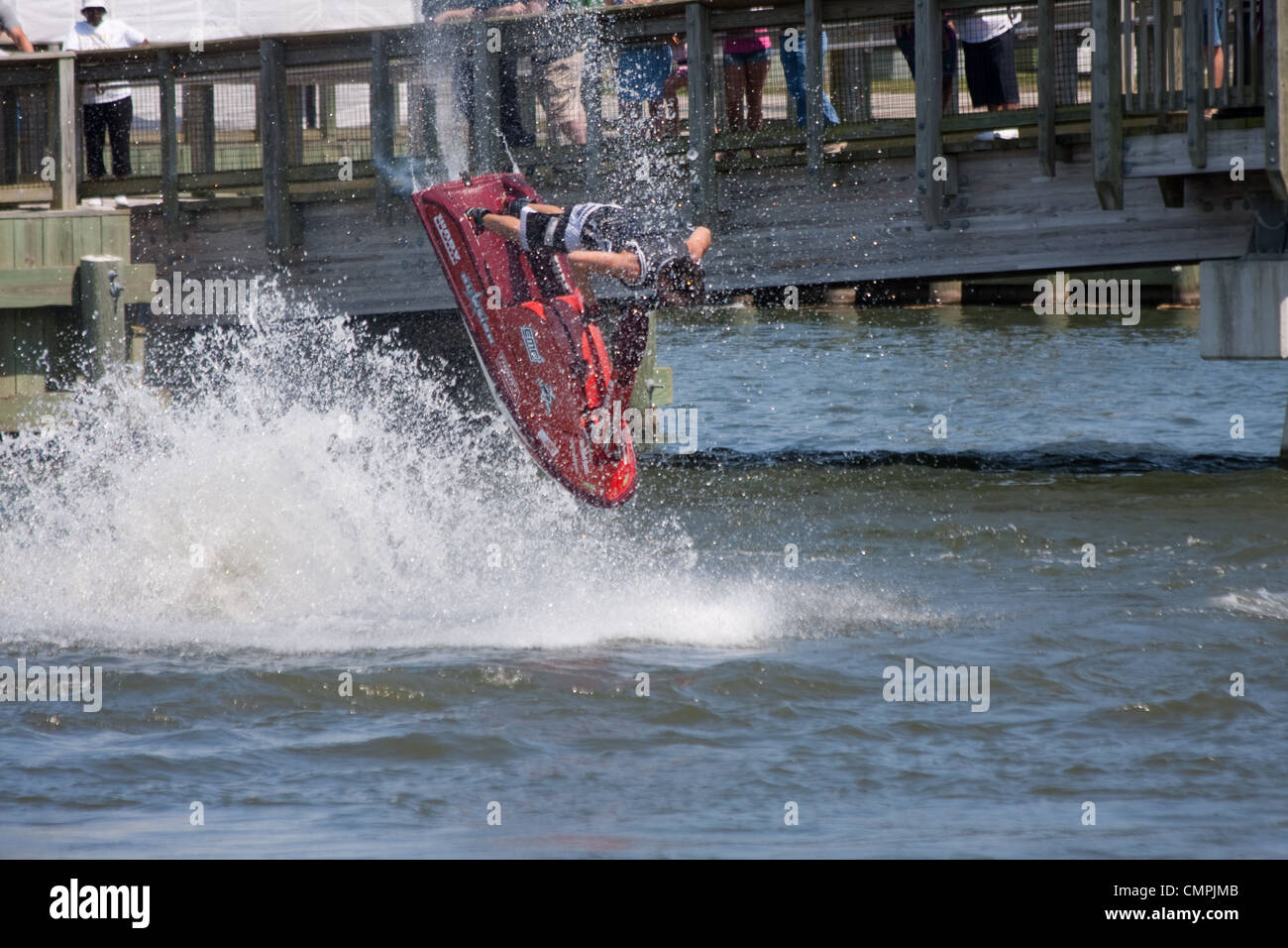 Jet ski stunt demonstration at Market Commons in Myrtle Beach South ...