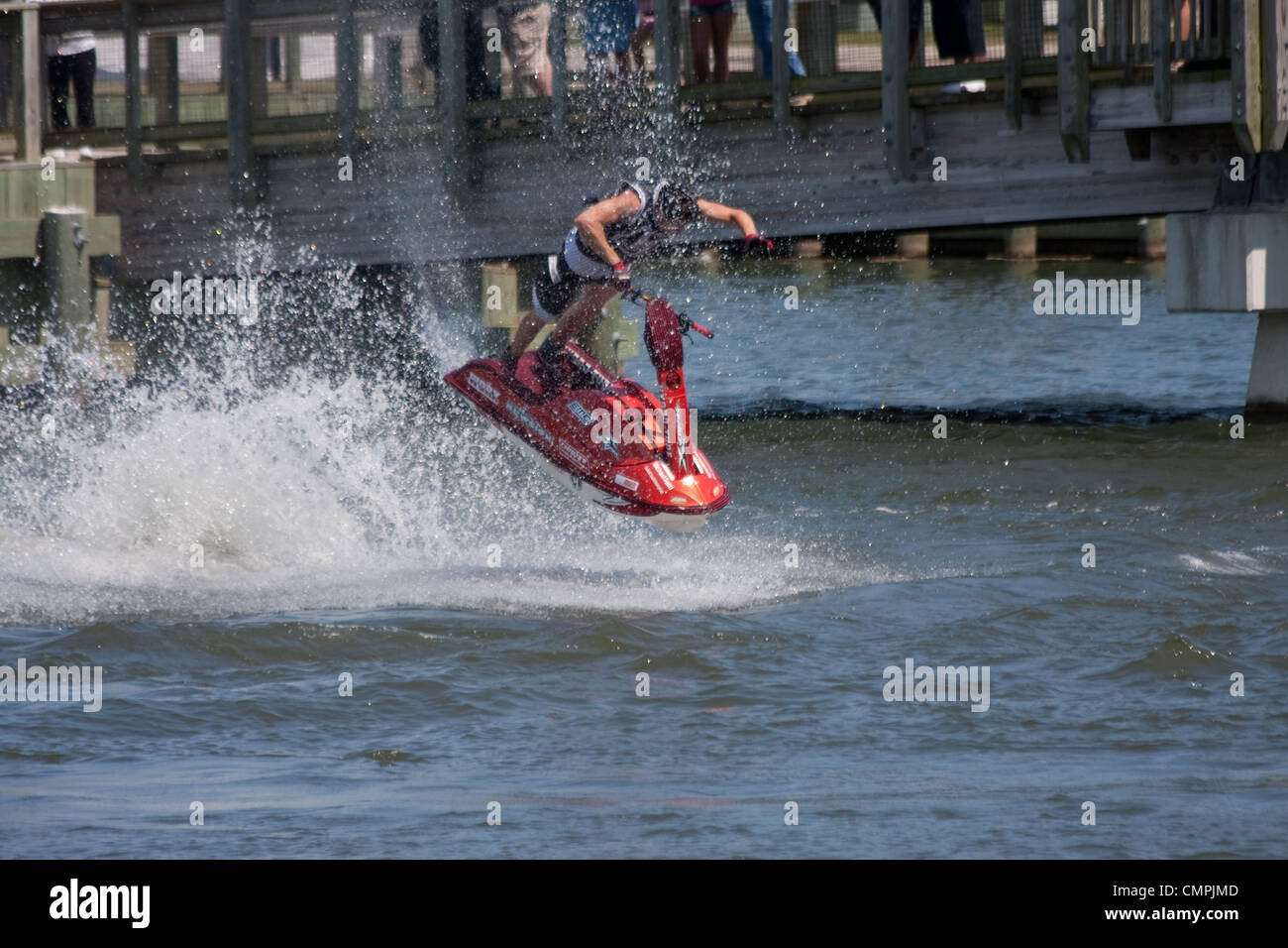 Jet ski stunt demonstration at Market Commons in Myrtle Beach South ...