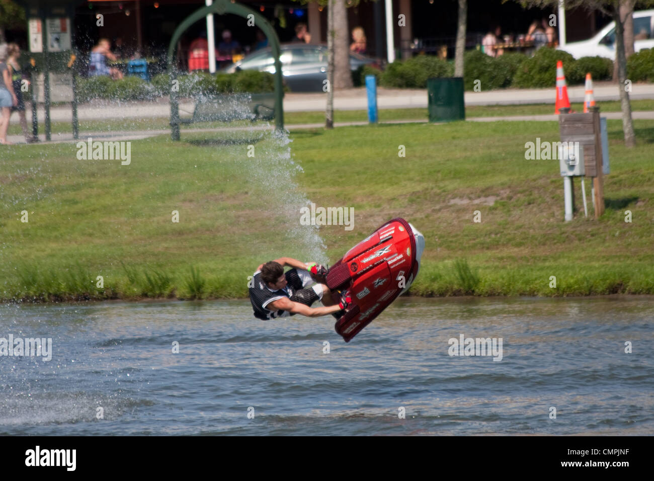 Jet ski stunt demonstration at Market Commons in Myrtle Beach South ...