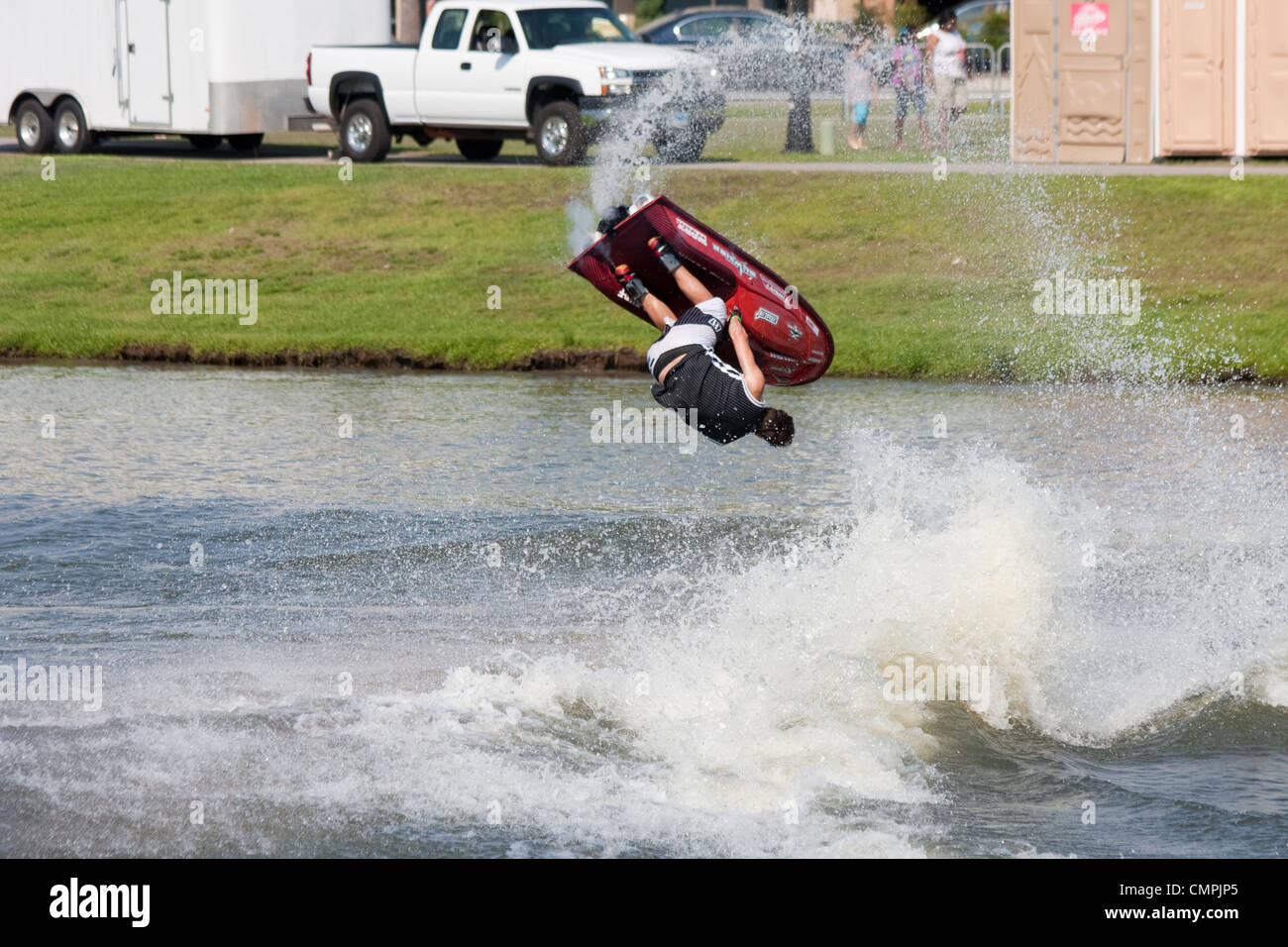 Jet ski stunt demonstration at Market Commons in Myrtle Beach South ...