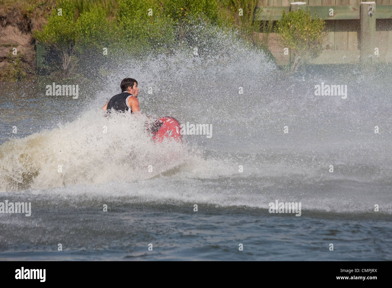 Jet ski stunt demonstration at Market Commons in Myrtle Beach South ...