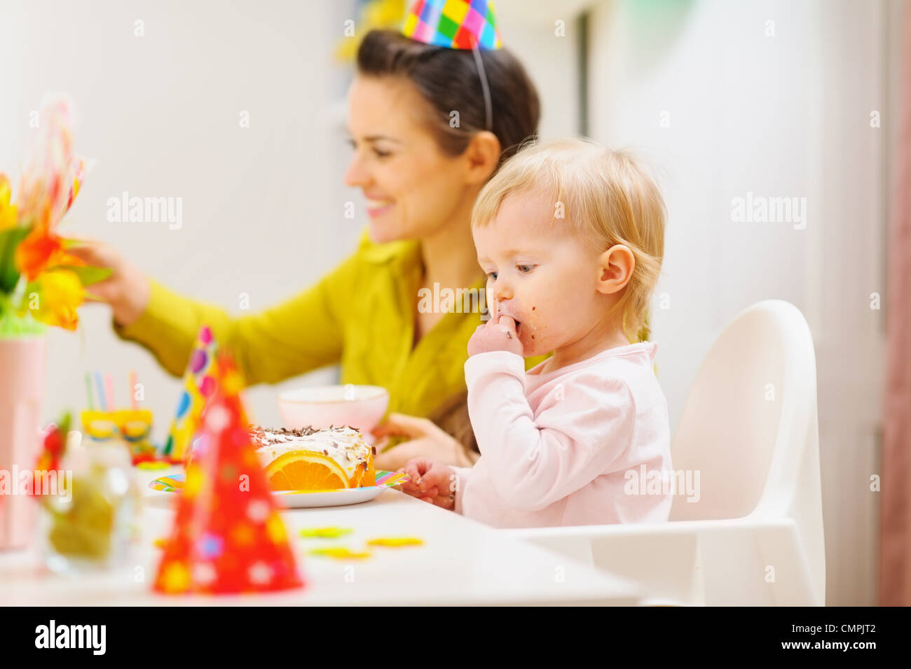 Babies first birthday party Stock Photo - Alamy
