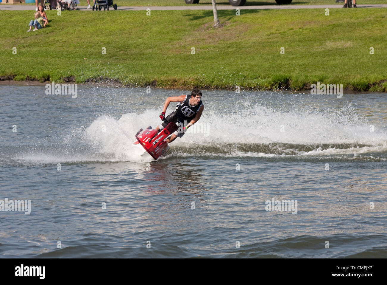 Jet ski stunt demonstration at Market Commons in Myrtle Beach South ...