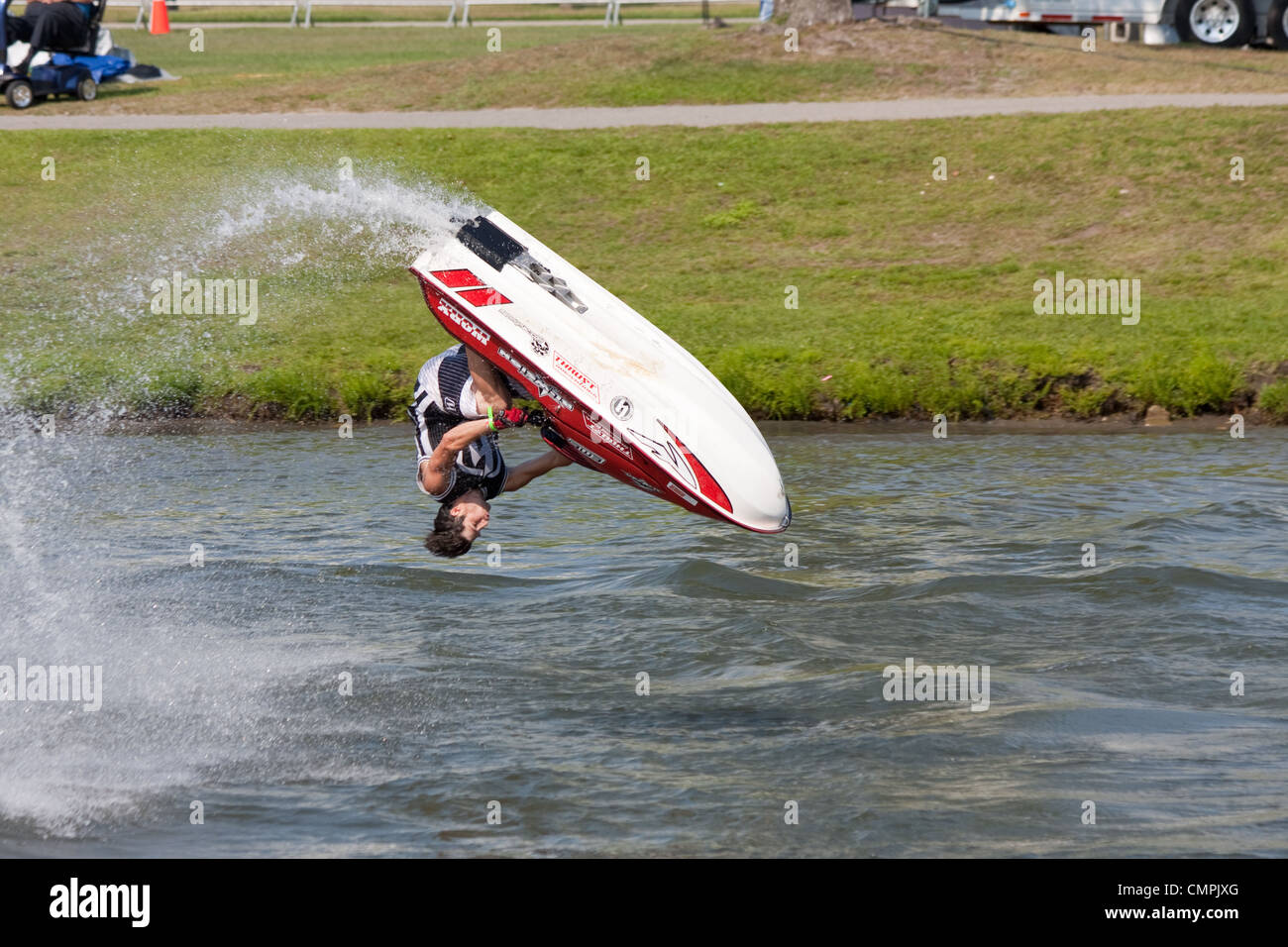 Jet ski stunt demonstration at Market Commons in Myrtle Beach South ...