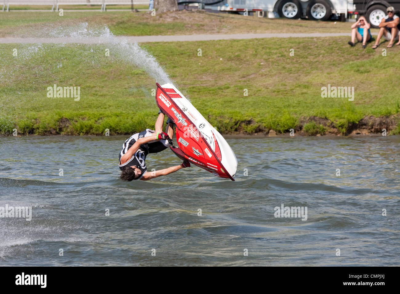 Jet ski stunt demonstration at Market Commons in Myrtle Beach South ...