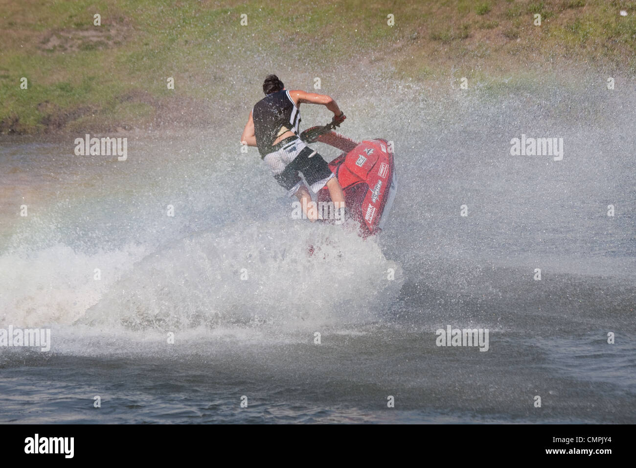 Jet ski stunt demonstration at Market Commons in Myrtle Beach South ...