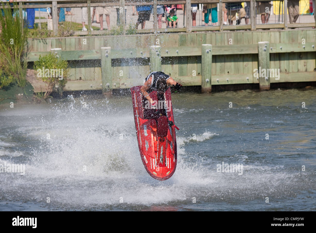 Jet ski stunt demonstration at Market Commons in Myrtle Beach South ...
