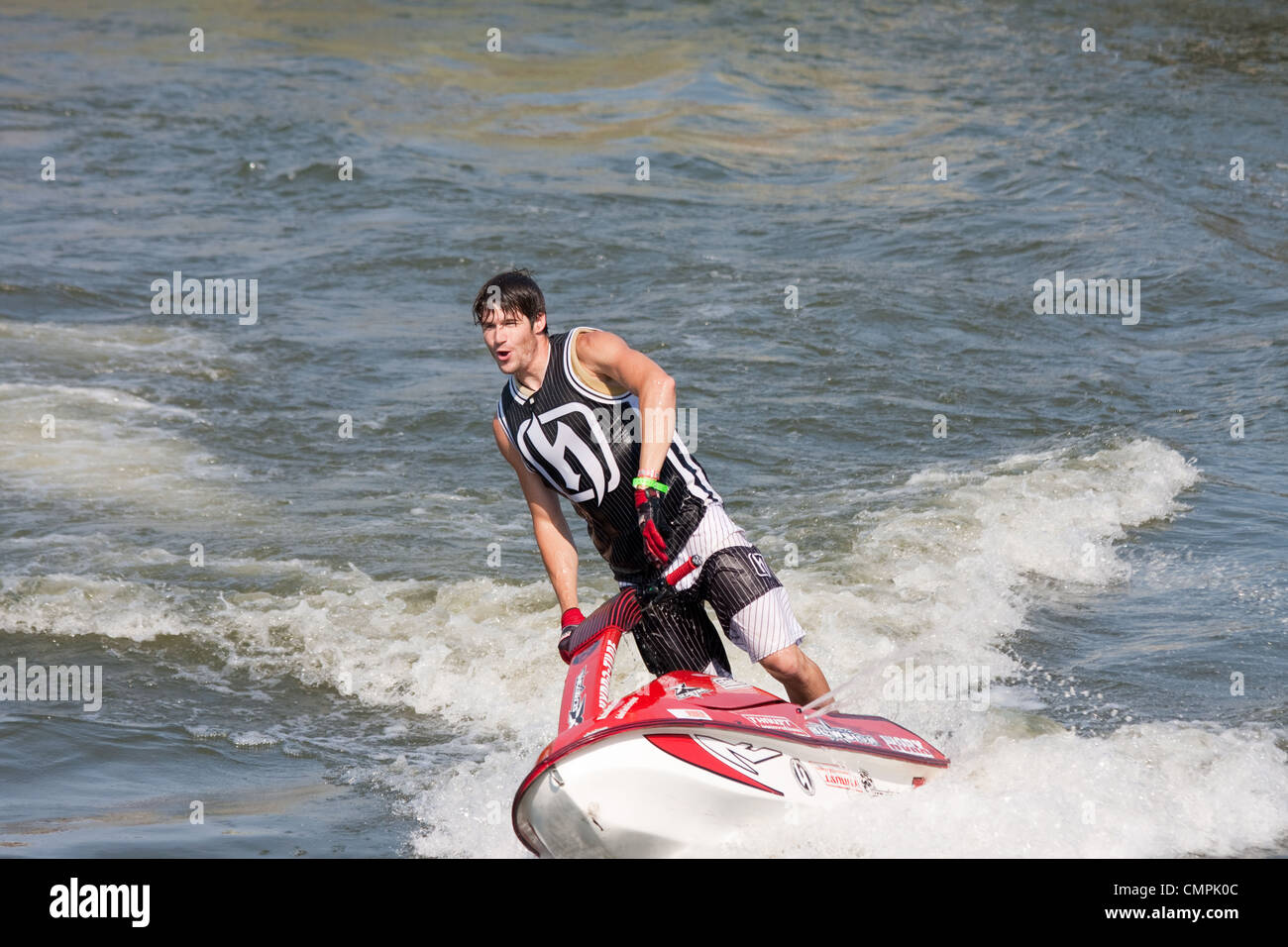 Jet ski stunt demonstration at Market Commons in Myrtle Beach South ...