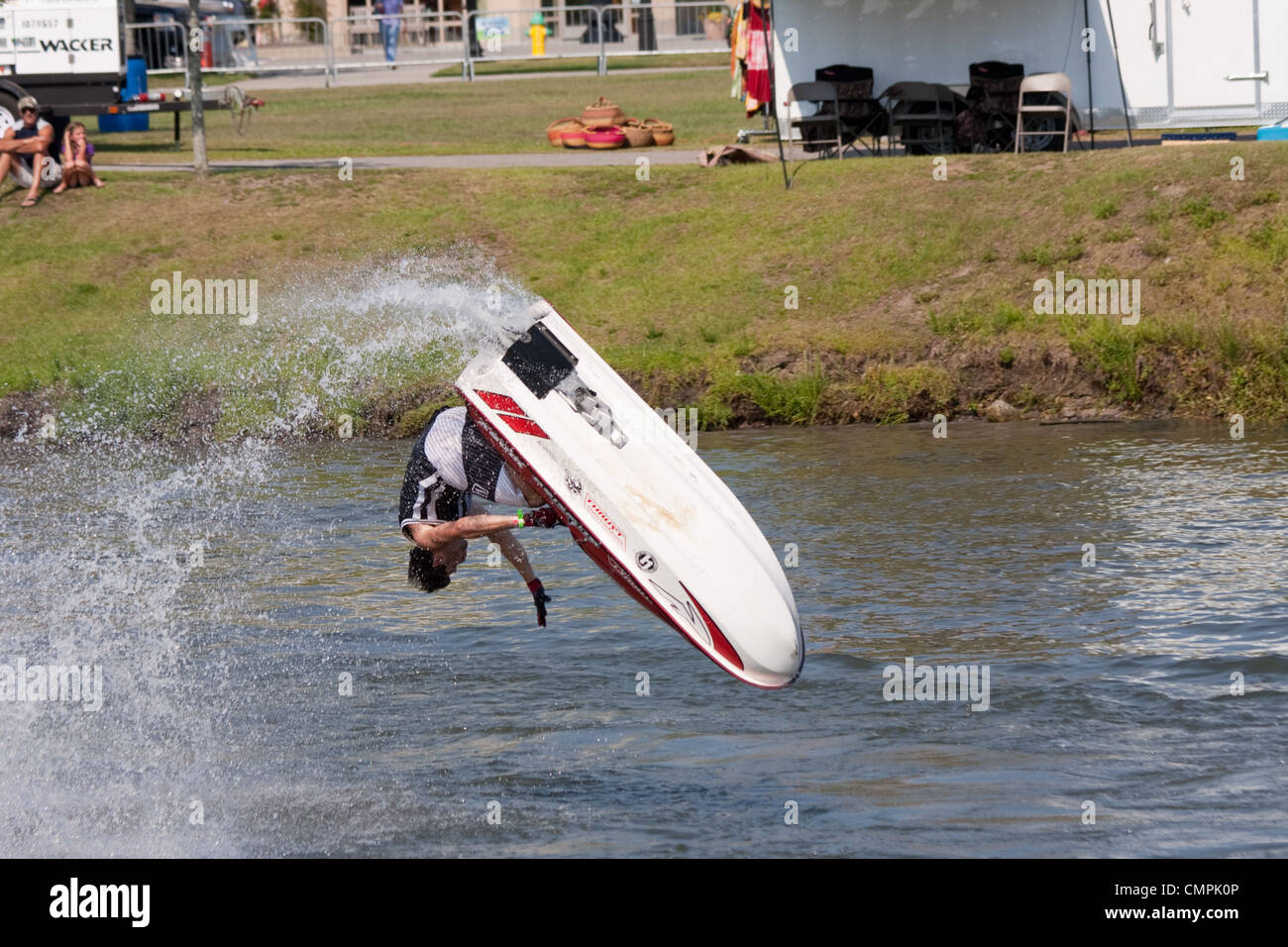 Jet ski stunt demonstration at Market Commons in Myrtle Beach South ...
