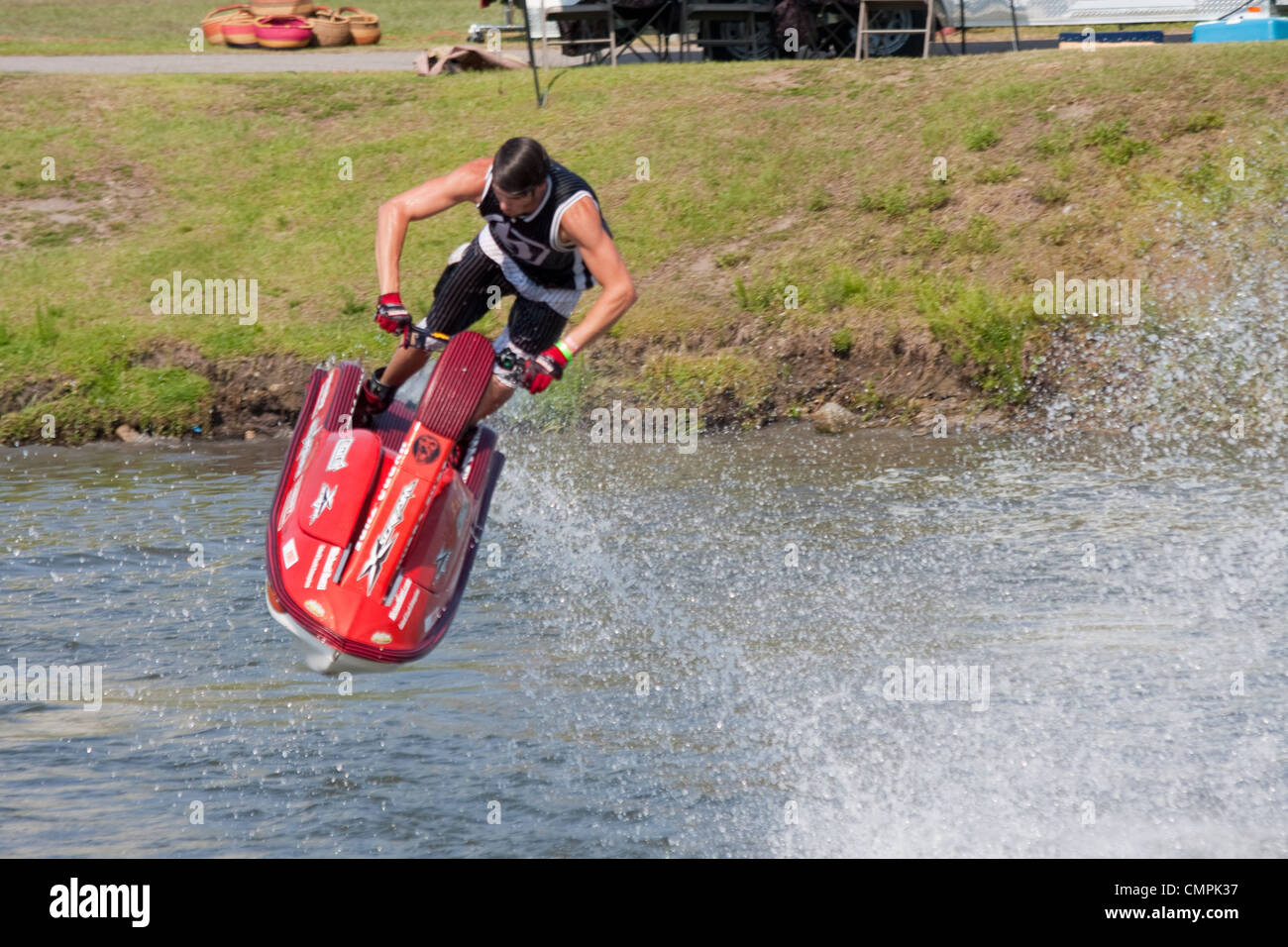 Jet ski stunt demonstration at Market Commons in Myrtle Beach South ...