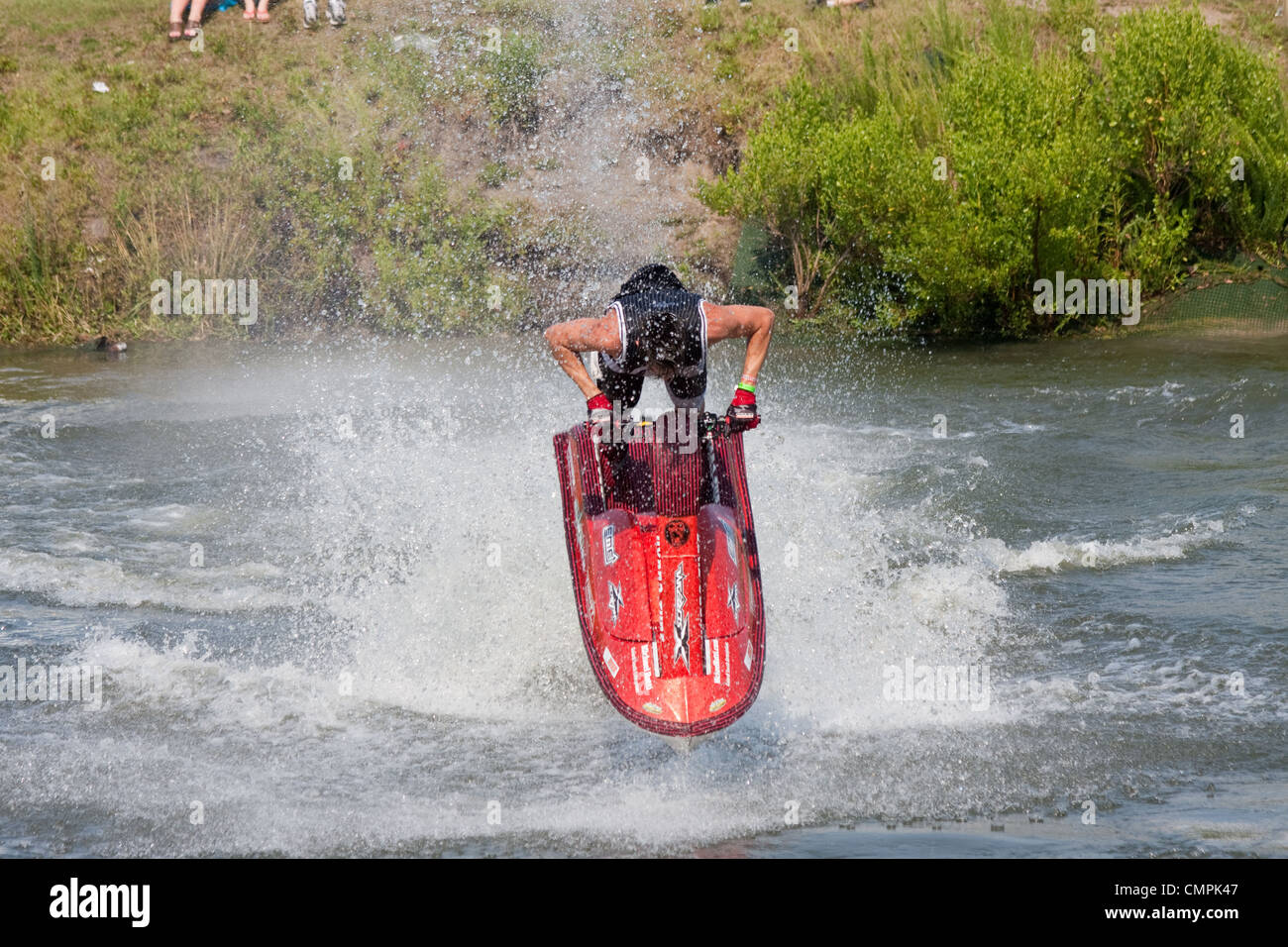 Jet ski stunt demonstration at Market Commons in Myrtle Beach South ...