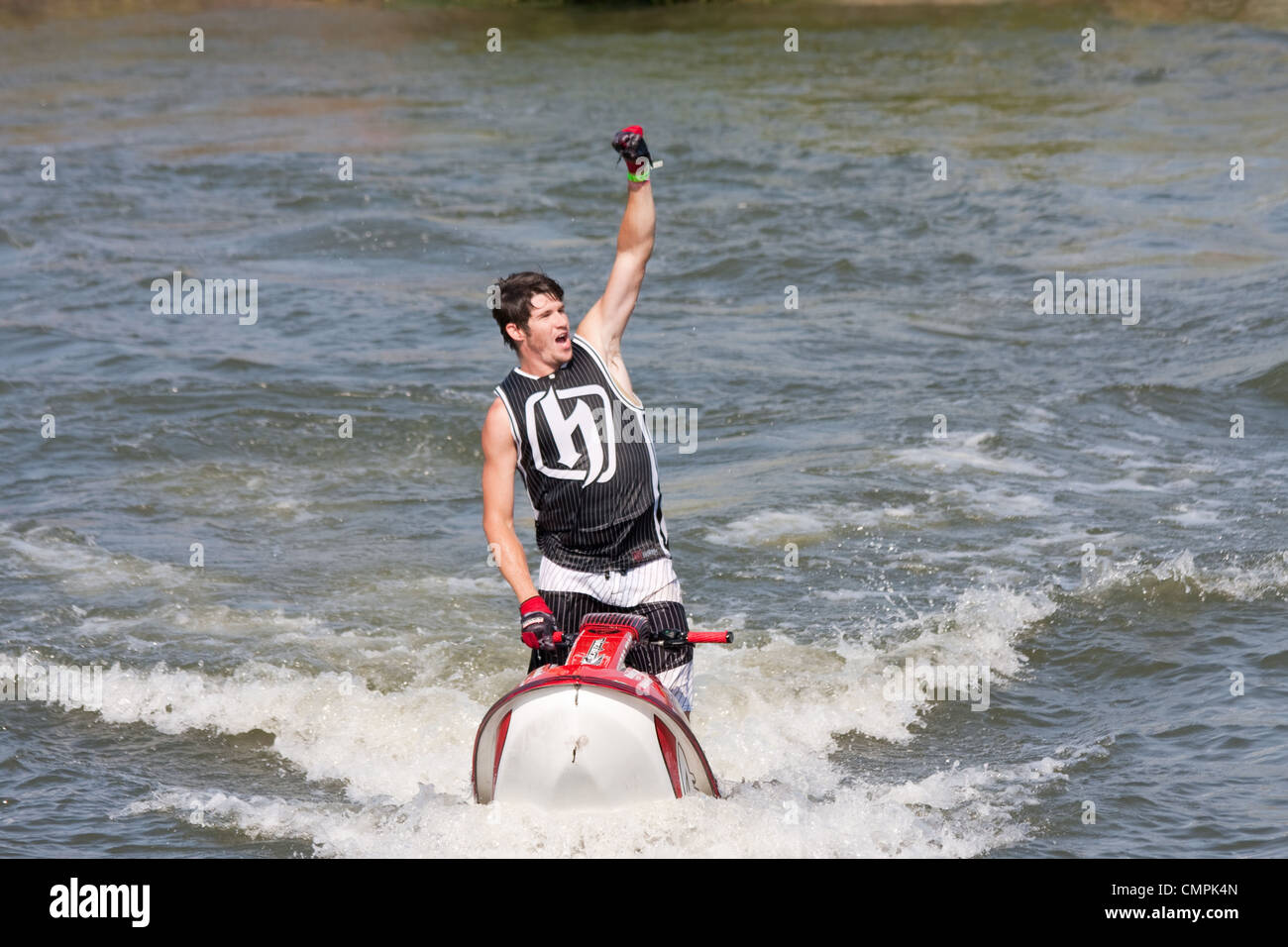 Jet ski stunt demonstration at Market Commons in Myrtle Beach South ...