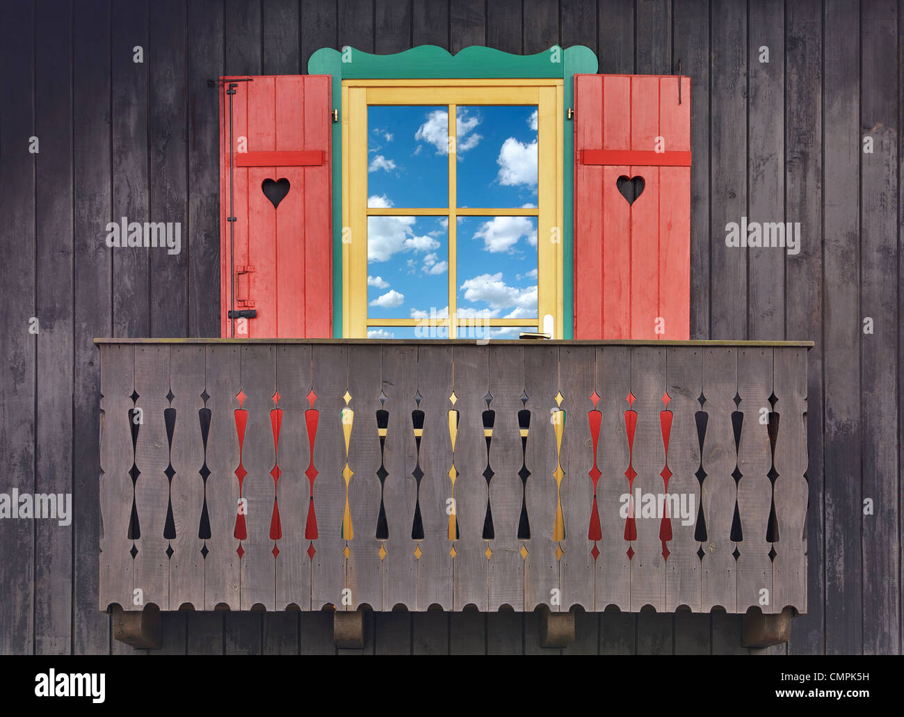 Traditional wooden chalet mountain resort hi-res stock photography and ...