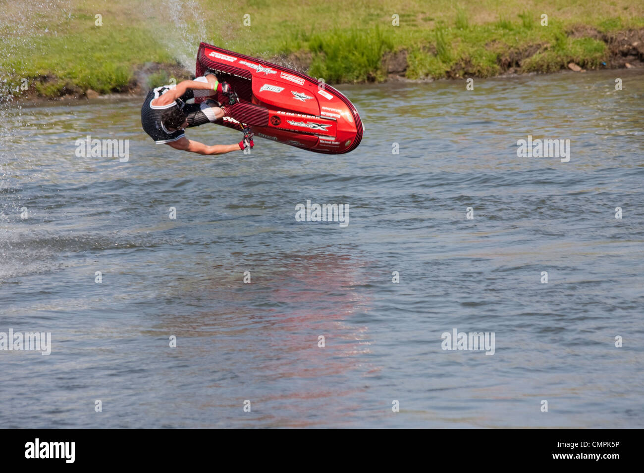 Jet ski stunt demonstration at Market Commons in Myrtle Beach South ...