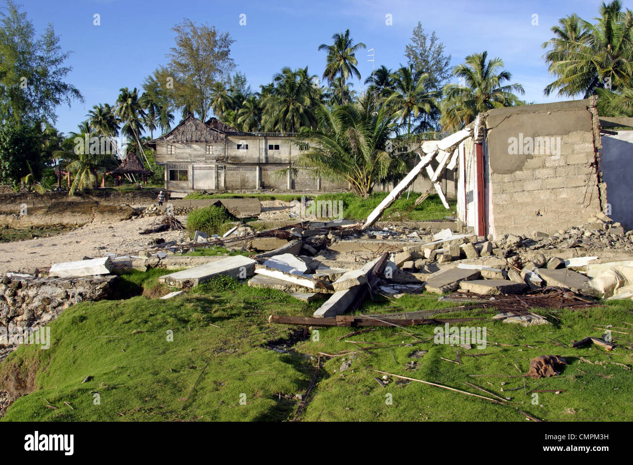 Destruction in Lagundri Bay, Nias Island after the March 28 2005 magnitude 8. 7 earthquake ...