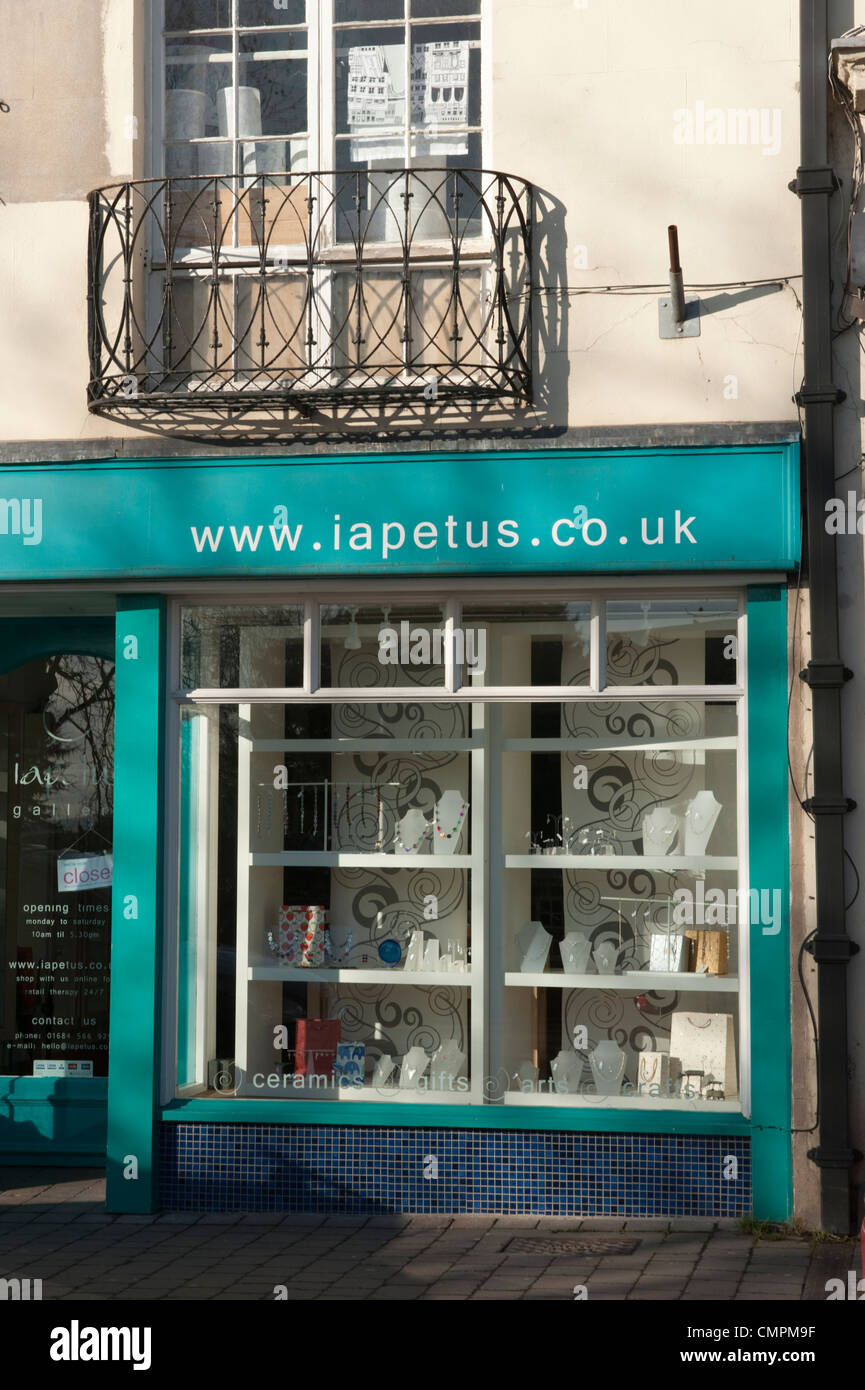 Gift shop at Belle View Terrace at Great Malvern Stock Photo - Alamy