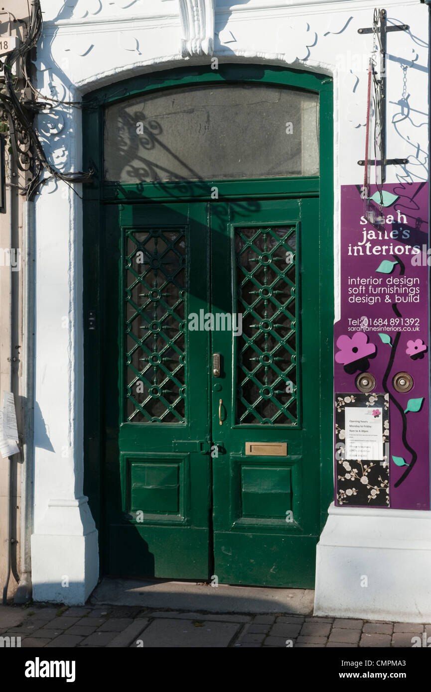 Doorway on Belle View Terrace at Great Malvern Stock Photo - Alamy