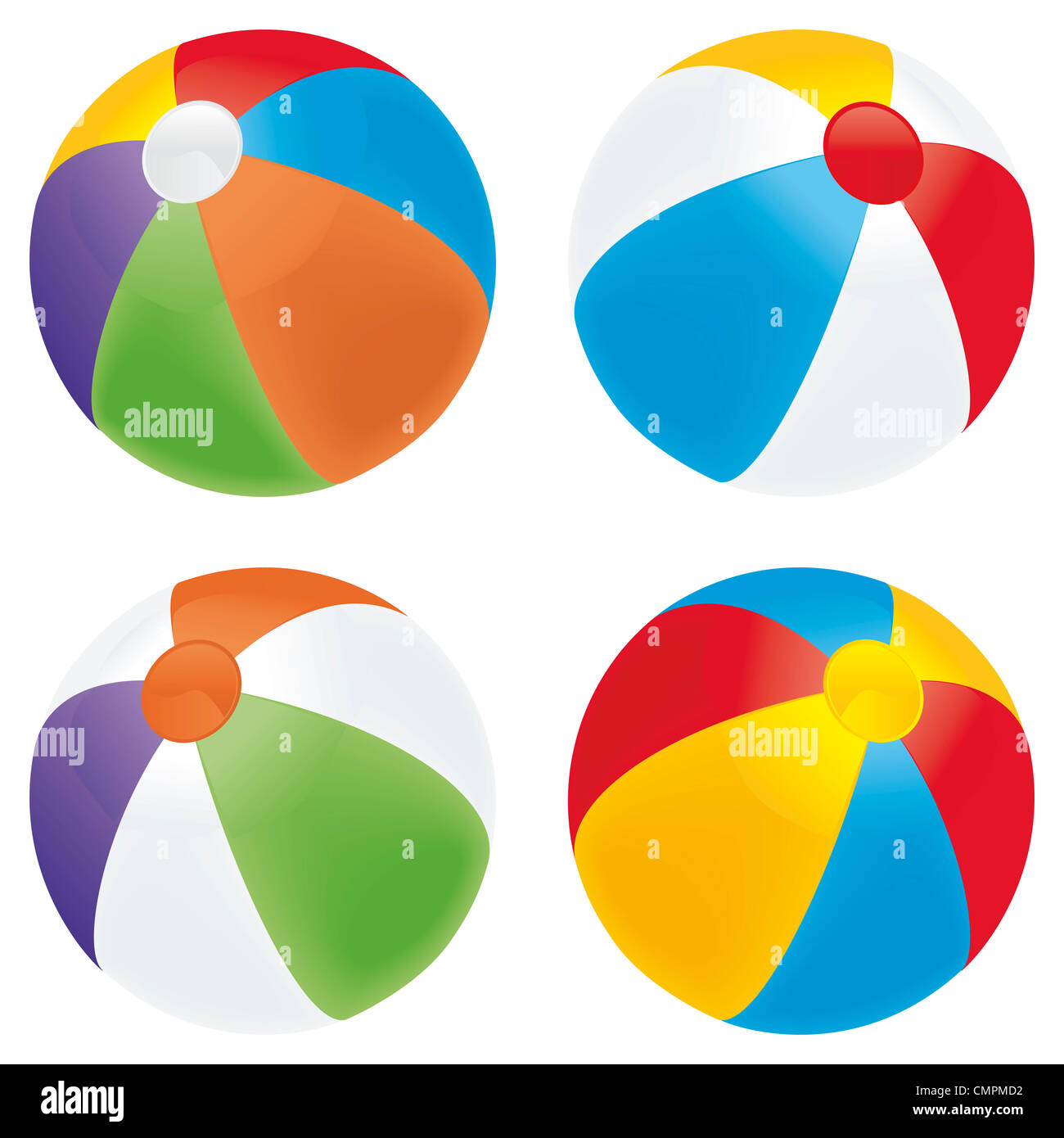 Brightly colored beach balls hi-res stock photography and images - Alamy