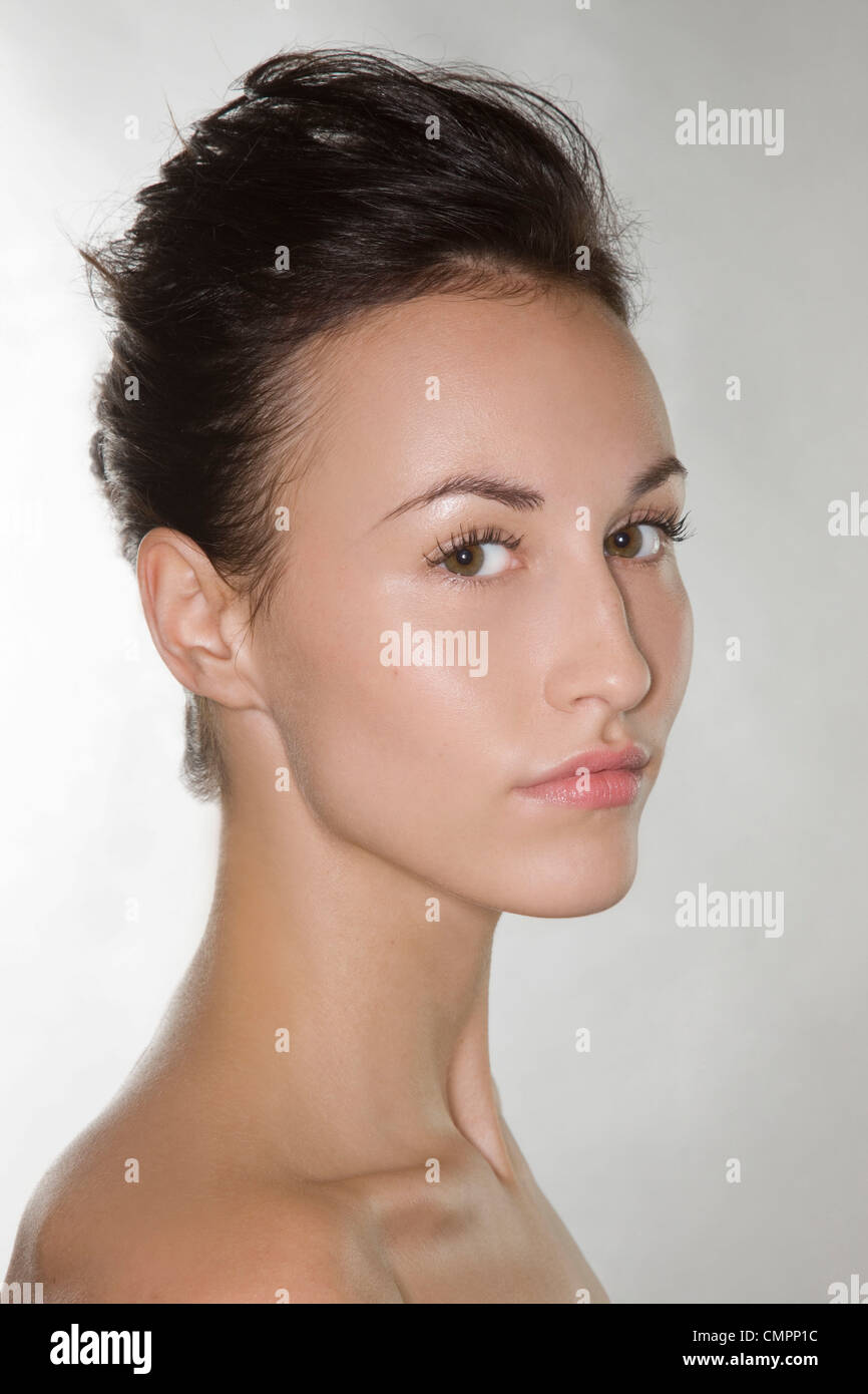 Half profile hi-res stock photography and images - Alamy
