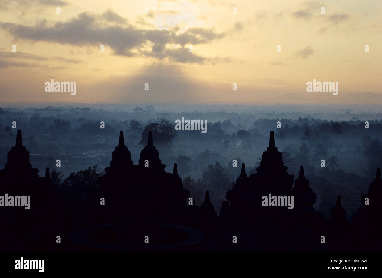 The temple of Borobodur, Java, Indonesia, Southeast Asia, Asia Stock ...