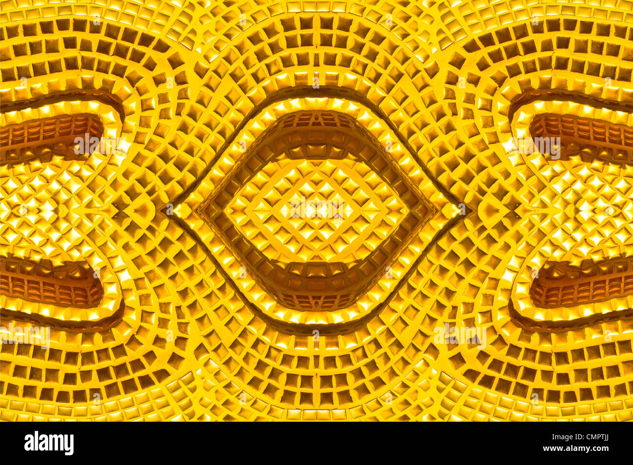 Gold tile background Stock Photo - Alamy