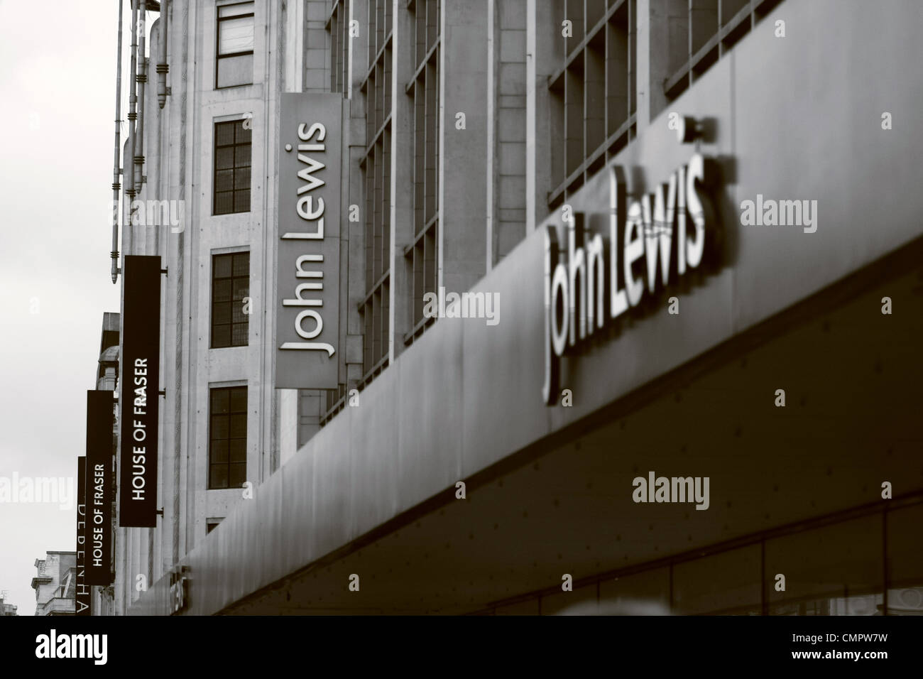 John Lewis departments store sign in Oxford Street, London and House of ...