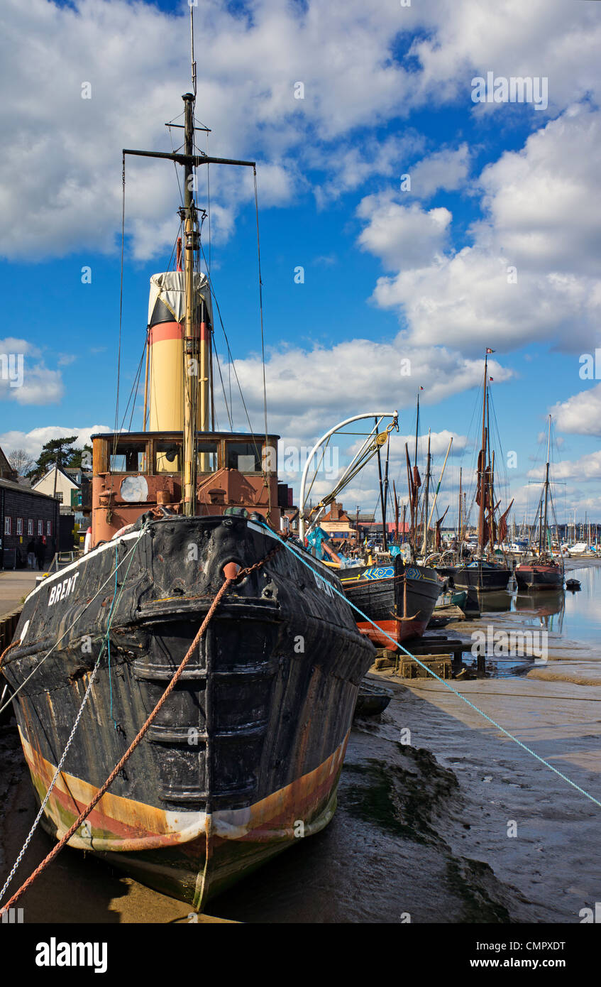 Old Barges at Hythe Quay Maldon Stock Photo - Alamy