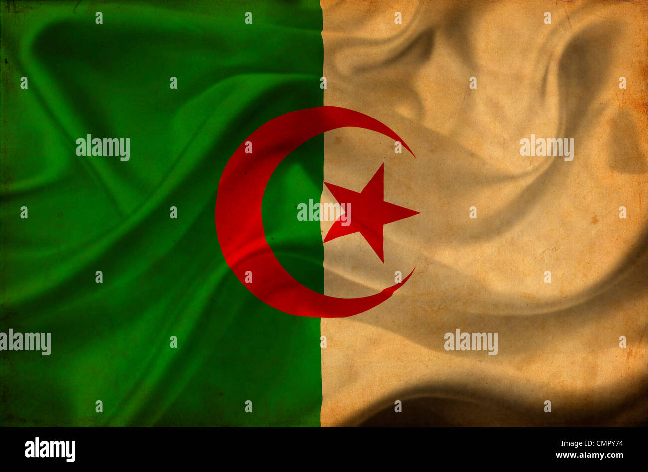 Algeria waving flag Stock Photo - Alamy