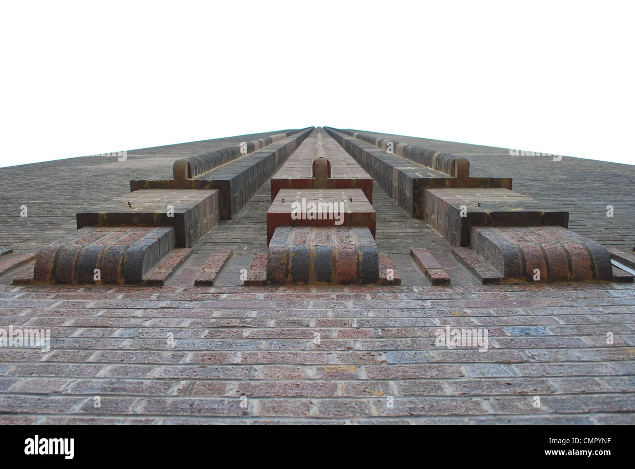 Detail of brick work on Tate Modern, Bankside, London Stock Photo - Alamy