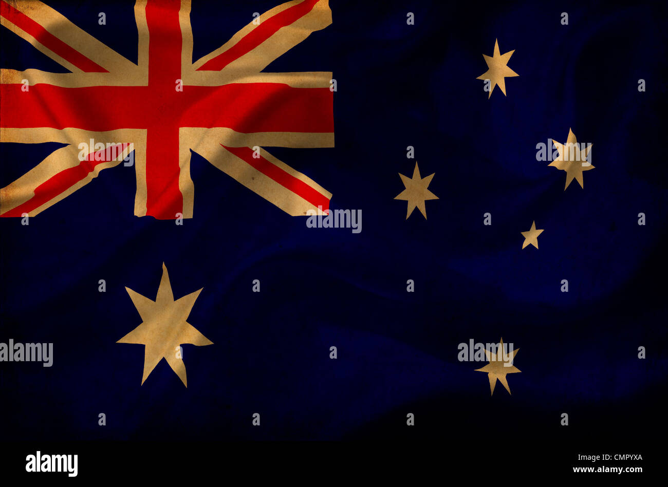 Australia waving flag Stock Photo - Alamy