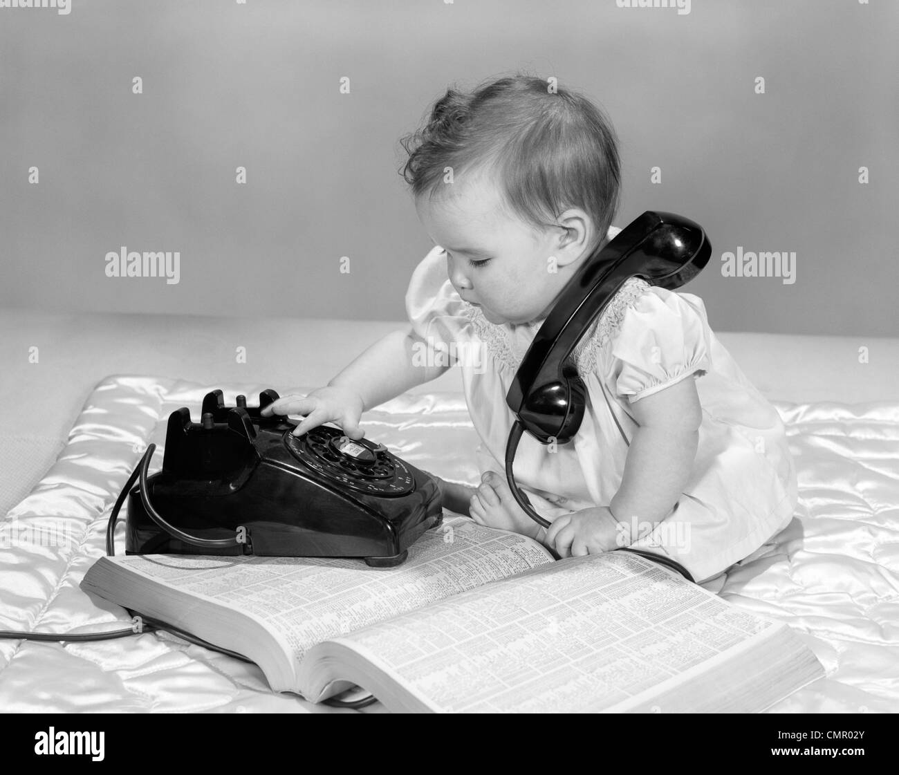 1960s girl telephone phone hi-res stock photography and images - Alamy