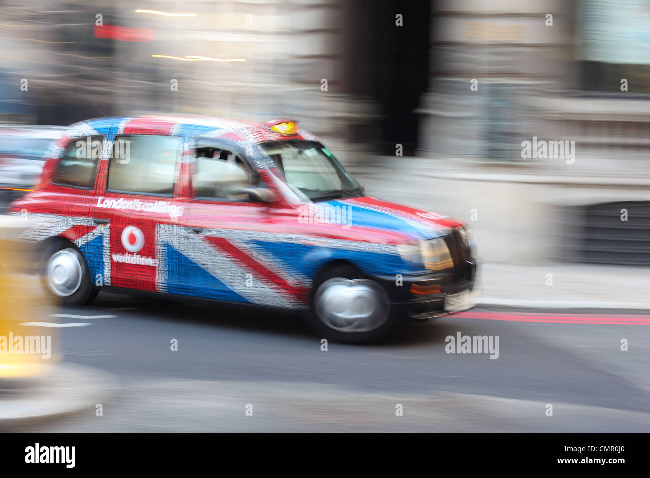 London taxi union jack hi-res stock photography and images - Alamy