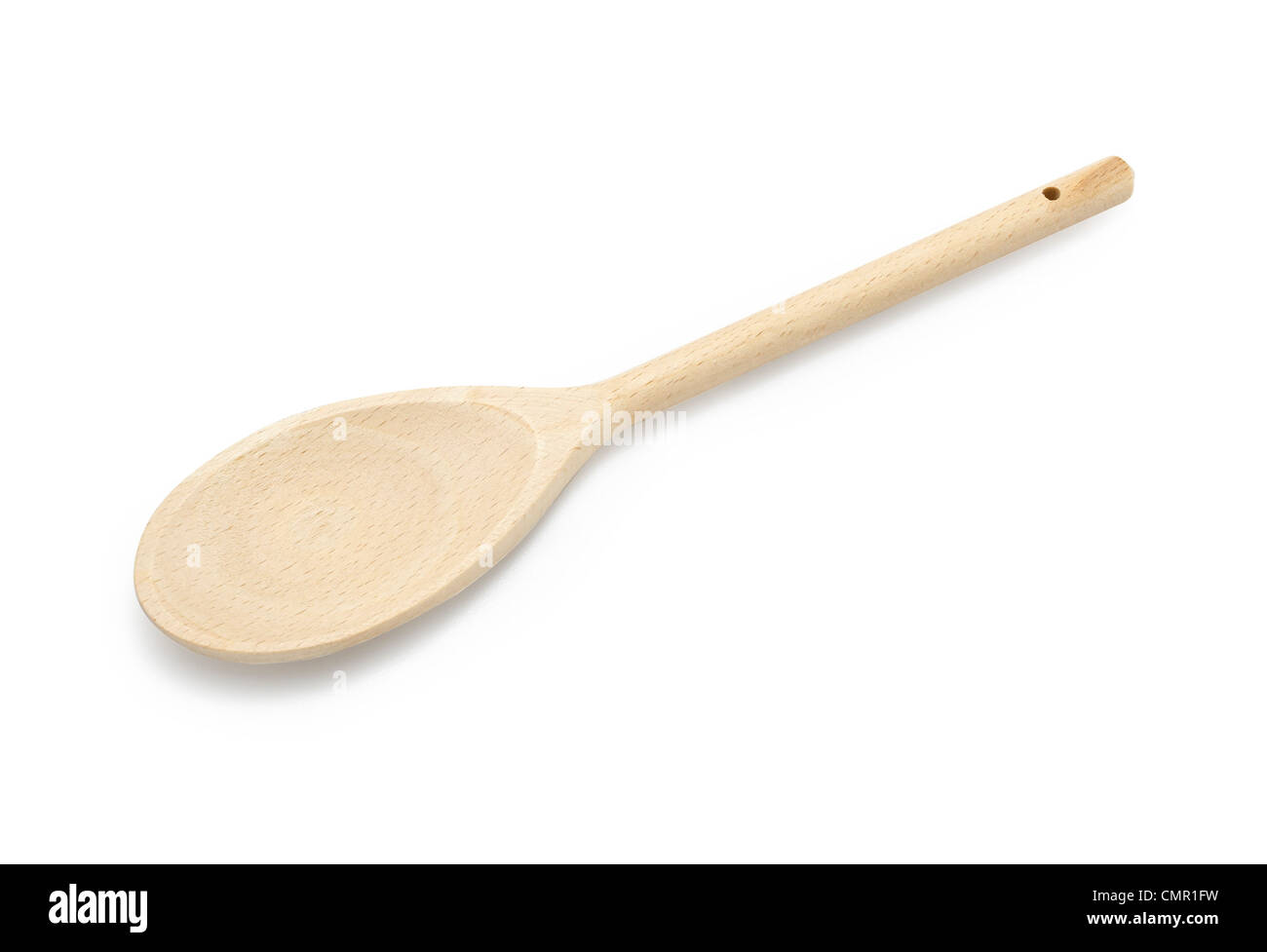 Wooden Spoon cut out on a white background Stock Photo - Alamy