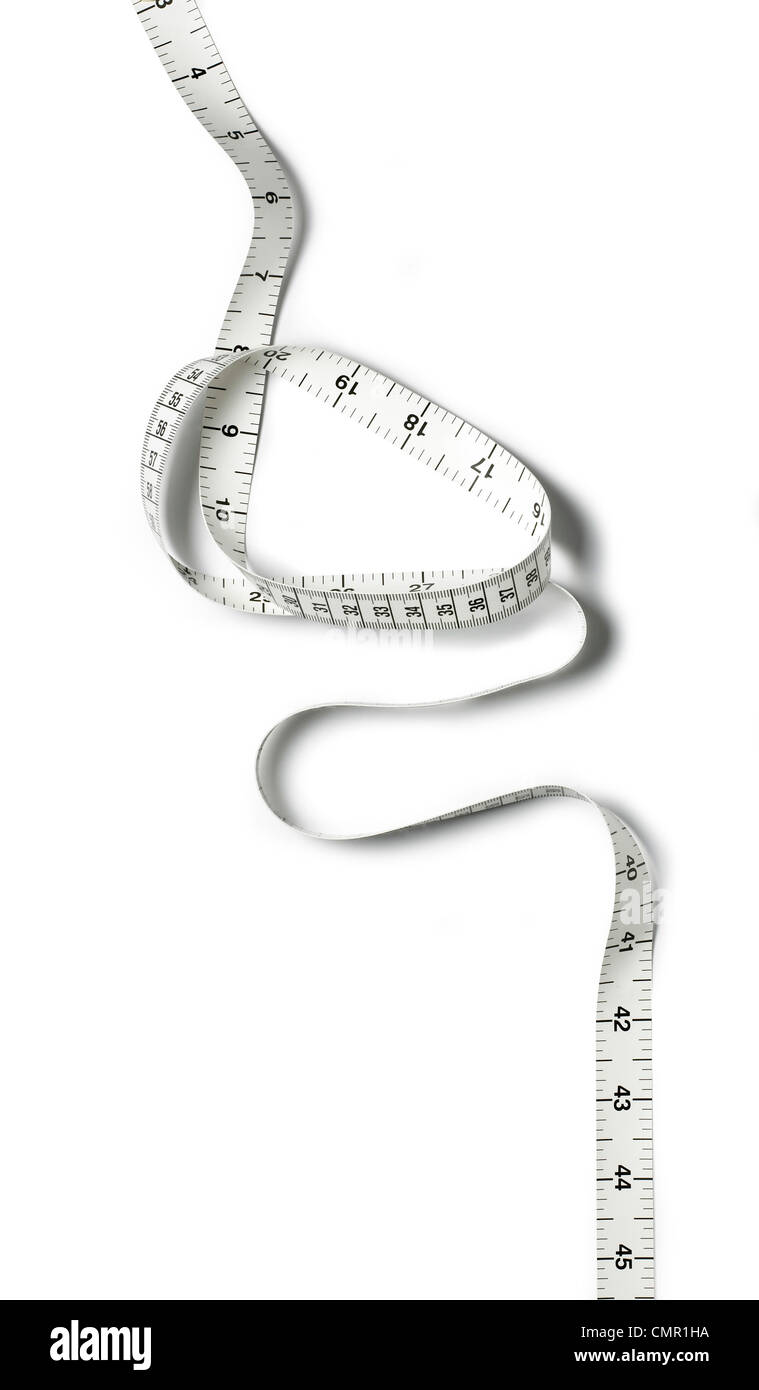 one Tape Measure Cropped and cut out on a white background Stock Photo ...