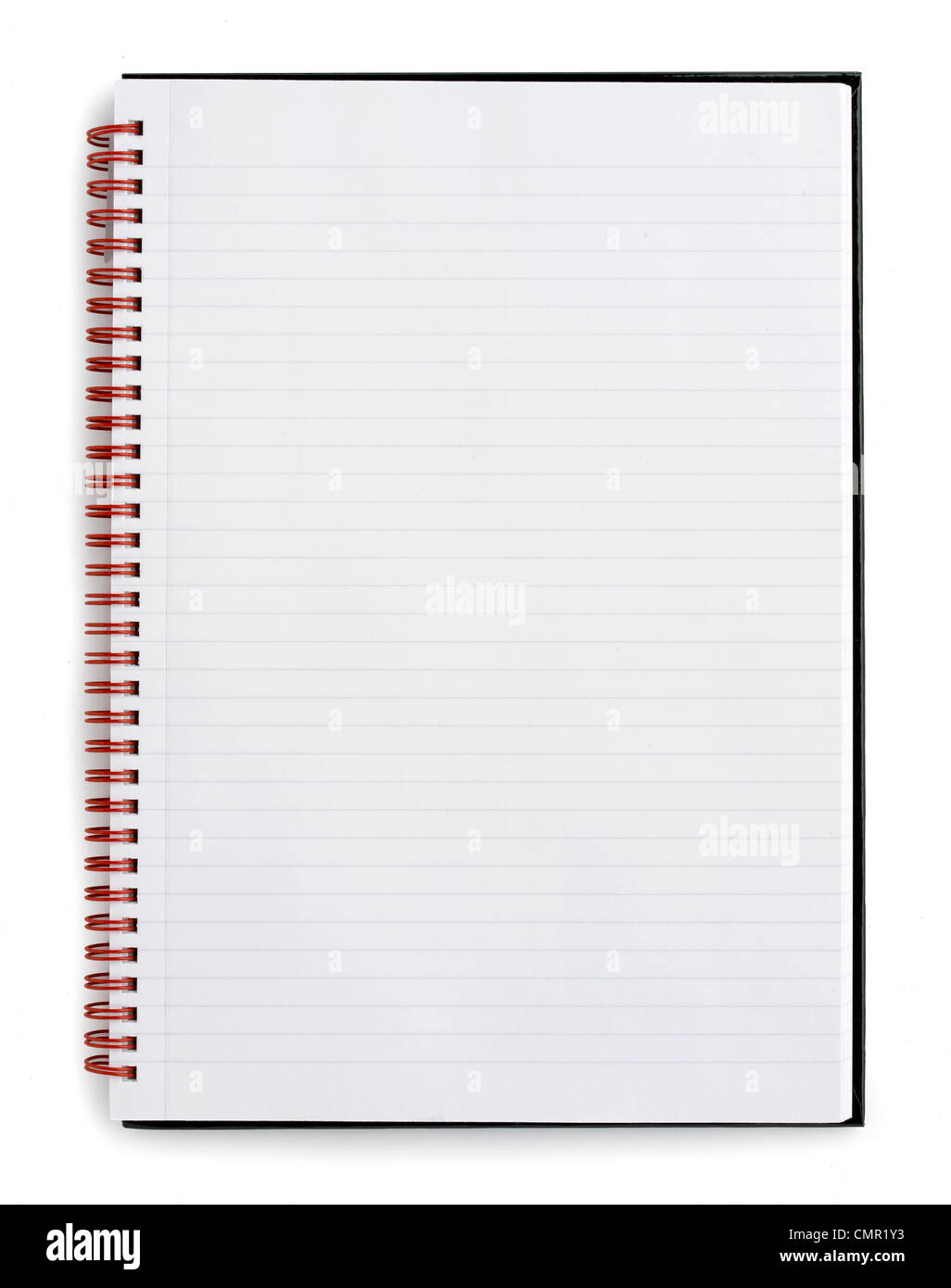 One Lined Ring Bound Notebook Stock Photo - Alamy